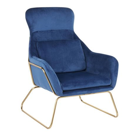Click here for Penelope Glam Lounge Chair By Lumisource Blue prices