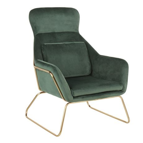 Click here for Penelope Glam Lounge Chair By Lumisource Green prices