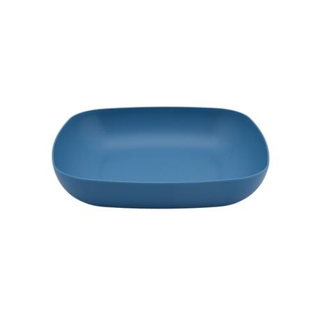 Mainstays Blue Plastic Square Meal Bowl - Walmart.ca