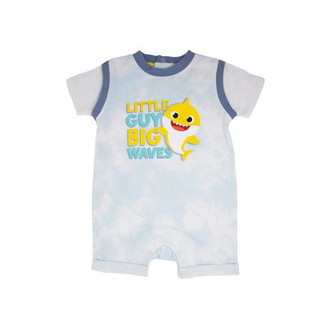 Click here for Baby Shark Infant Boys Fooler Romper Blue 0-3 Mont... prices