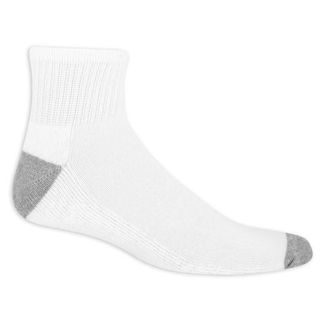 Click here for Fruit Of The Loom Mens 4 Pair Ankle Socks White 6-... prices