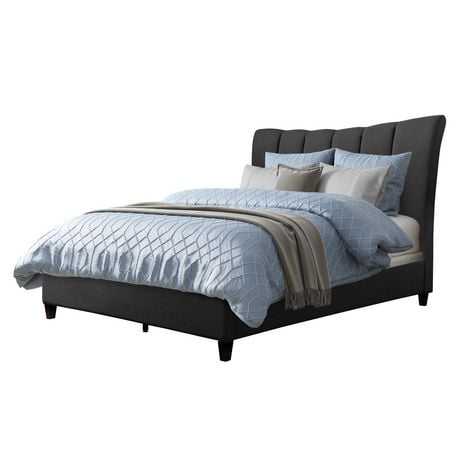 Click here for Corliving Rosewell Vertical Channel-Tufted Fabric... prices