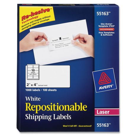 Avery Repositionable Mailing Label | Walmart Canada