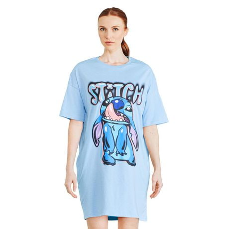 Disney Lilo & Stitch Robe à manches courtes pour femme Graffiti Tailles ...