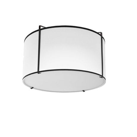 Click here for Dainolite Tra-121Fh-Bk-Wh Black Flush Mount Black prices