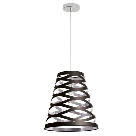 Click here for Dainolite Cut14-697 Black/Silver Pendant Black/Sil... prices
