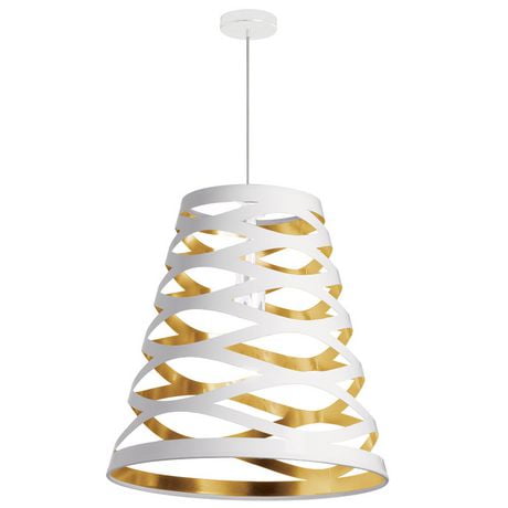 Click here for Dainolite Cut22-692 White/Gold Pendant White/Gold prices