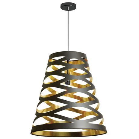 Click here for Dainolite Cut22-698 Black/Gold Pendant Black/Gold prices