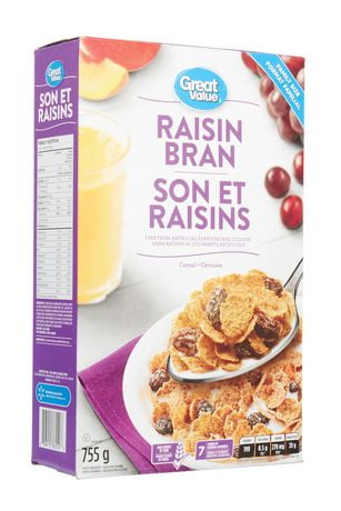 Great Value Family Size Raisin Bran | Walmart Canada