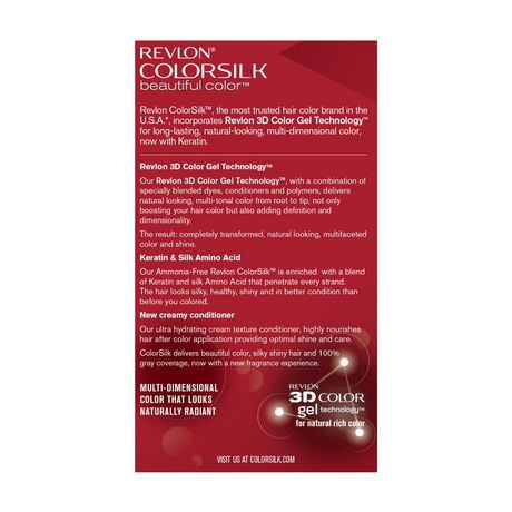Revlon ColorSilk Hair Color, 42 Medium Auburn | Walmart Canada