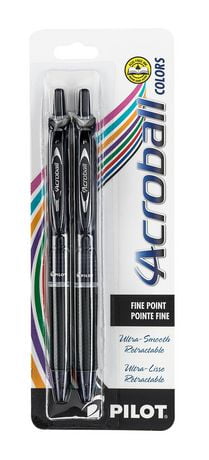 Acroball Retractable Ball Point Pens - Black - Walmart.ca