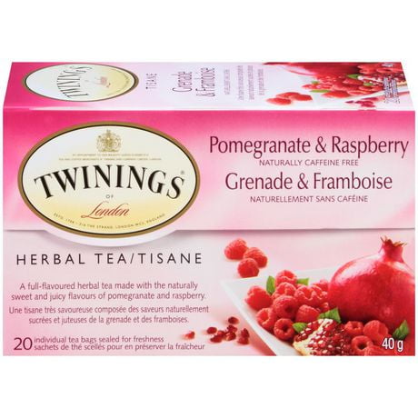 Twinings Pomegranate Raspberry Herbal Tea | Walmart Canada