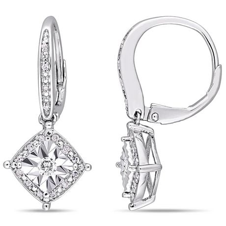 Click here for Miabella 1/5 Carat T. W. Diamond Sterling Silver I... prices