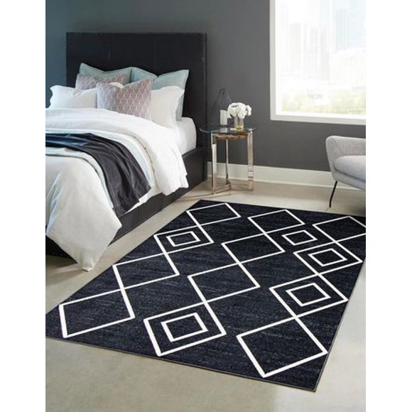 ECARPET Washable Geometric Area Rug & Runner for Living Room, Bedroom ...