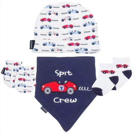 Click here for Robeez - Baby  Infant - 4 Piece Cars Gift Set - Ma... prices