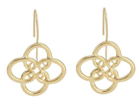 Click here for Allison Rose Atelier Iconic Clover Quatrefoil Dang... prices