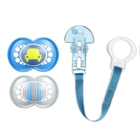 MAM Pacifier and MAM Pacifier Clip Value Pack (2 Pacifiers & 1 Clip ...