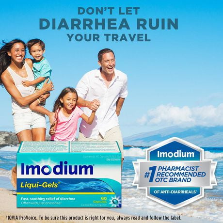 Imodium Liqui-Gels - Fast Relief of Diarrhea - Loperamide Hydrochloride ...