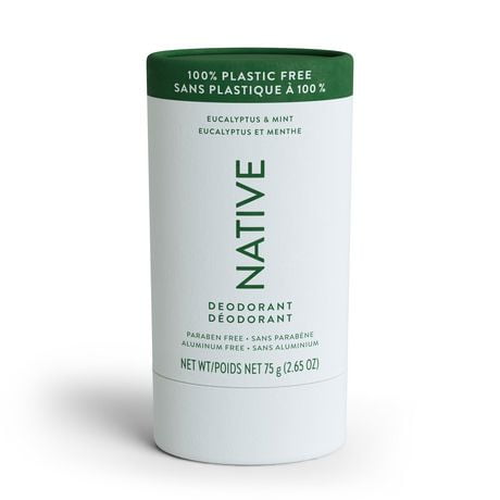 Native Plastic-Free Natural Deodorant, Eucalyptus & Mint, Aluminum Free ...