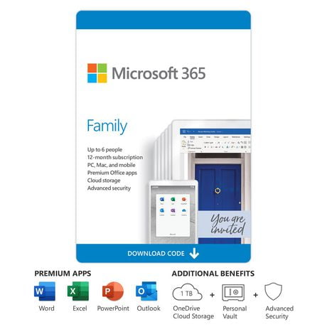Click here for Microsoft 365 Family / Bilingual [Download] prices