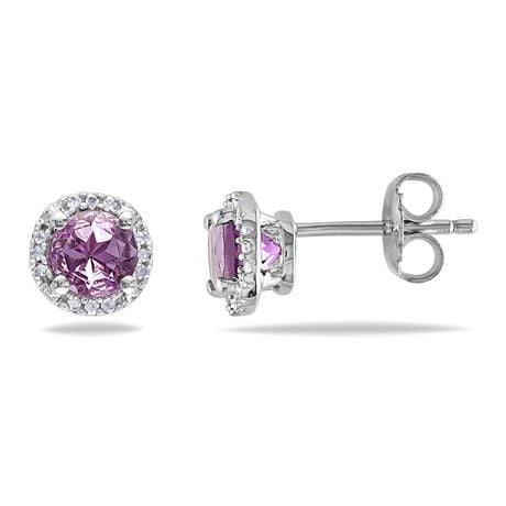 Click here for Tangelo 4/5 Carat T. G.W. Amethyst And Diamond-Acc... prices