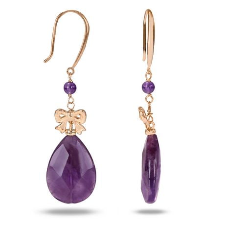 Click here for Tangelo 45 Carat T. G.W. Amethyst Yellow Rhodium-P... prices
