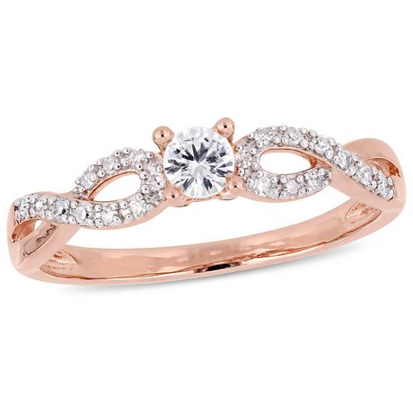 Click here for Miabella 1/4 Carat T. G.W Created White Sapphire A... prices