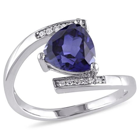 Click here for Tangelo 2-3/8 Carat T. G.W. Created Blue Sapphire... prices