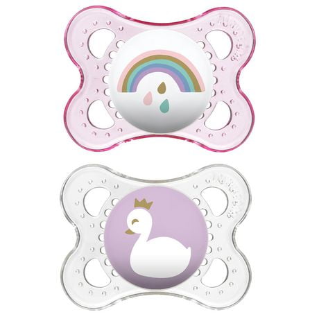 MAM Clear Collection Pacifiers (2 pack, 1 Sterilizing Pacifier Case ...