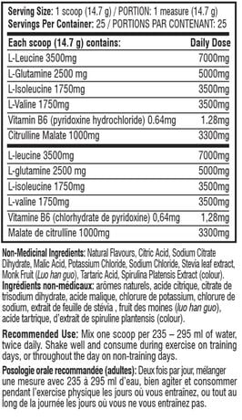 Xtend BCAA Natural Zero Blueberry Lemonade | Walmart Canada