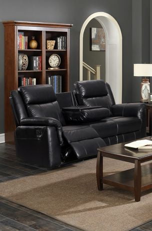Click here for K-Living Emma Leathaire Recliner Sofa With Drop Do... prices