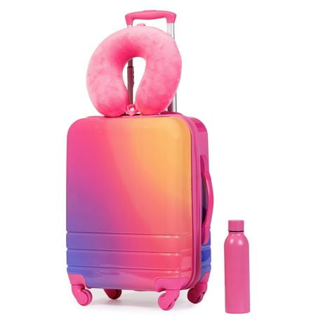 JetStream® 3 Piece Luggage Set (Carry-On + Water Bottle + Travel Pillow ...