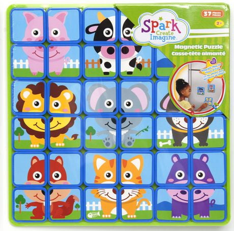 Spark Create Imagine Animals Magnetic Square Puzzle | Walmart Canada