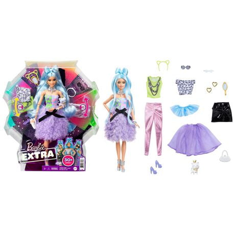 Click here for Barbie Extra Doll & Accessories Set With Mix & Mat... prices