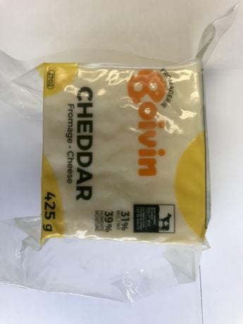 Boivin cheddar cheese block (425 g), Fresh Boivin cheddar cheese ...
