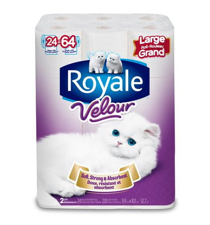 Royale Velour 2-Ply Large Bathroom Tissue Roll - Walmart.ca