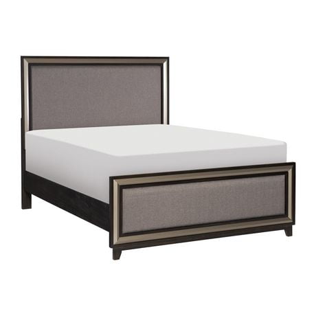 Click here for Topline Home Furnishings Black Ebony Queen Bed Ebo... prices