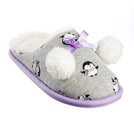 George Girls' Pompom Slippers | Walmart Canada