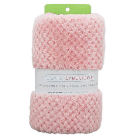 Click here for Fabric Creations Honeycomb Plush Fabric Pink 30 prices