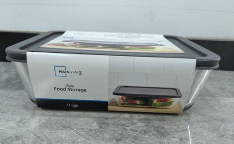 MAINSTAYS Rectangular glass food storage with PE Lid - Walmart.ca