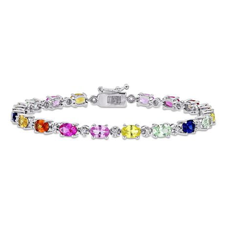 Click here for Miabella 10 1/4 Carat T. G.W Multi-Color Created S... prices