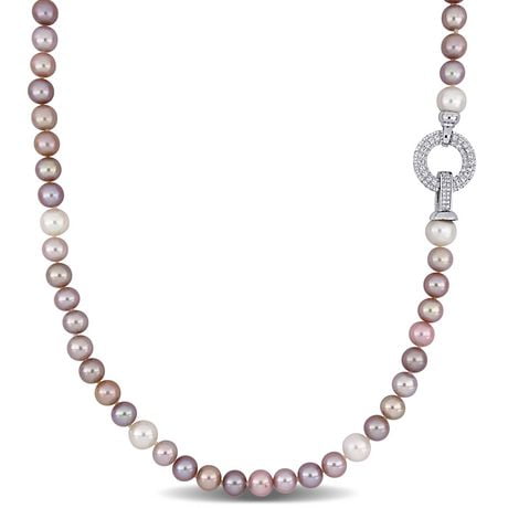 Click here for Miabella 8-10Mm Pink And White Cultured Freshwater... prices