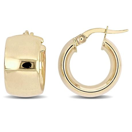 Click here for Miabella 10K Yellow Gold Hoop Earrings Yellow None prices