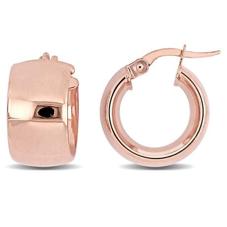 Click here for Miabella 10K Rose Gold Hoop Earrings Rose None prices