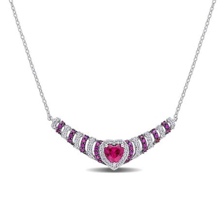 Click here for Miabella 1 7/8 Carat T. G.W Created Ruby And Creat... prices