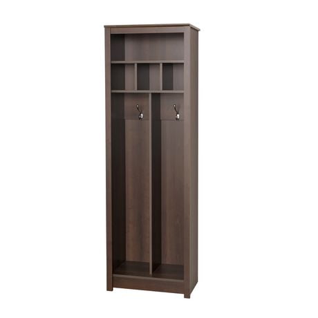 Click here for Prepac Space-Saving Entryway Organizer Brown prices