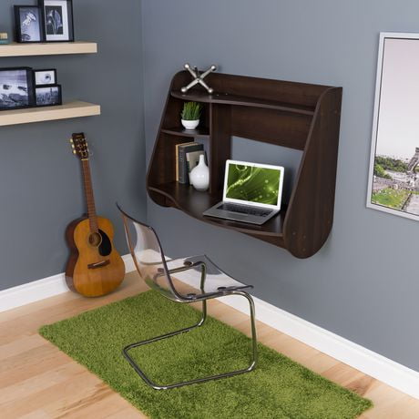 Click here for Prepac Espresso Kurv Floating Desk Espresso prices