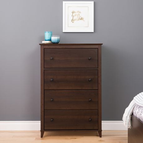 Click here for Prepac Yaletown Espresso 4-Drawer Chest Espresso prices