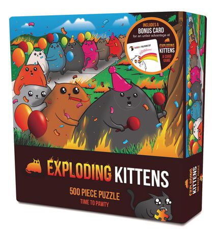 Exploding Kittens:Time to Pawty 500pc Puzzle | Walmart Canada