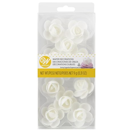 Click here for Wilton White Rose Wafer Decorations White prices